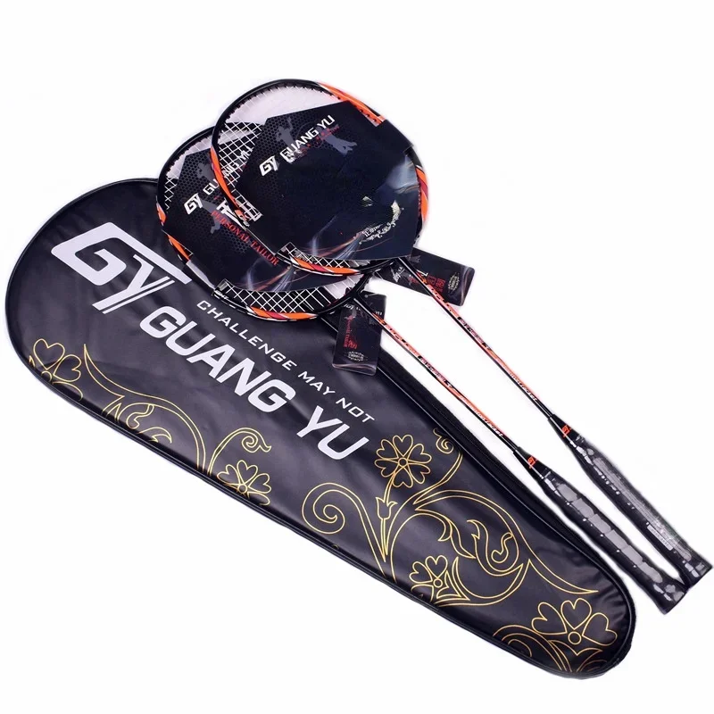 2pcs-Badminton-Rackets-Set-4U-Ultra-light-Double-Badminton-Racquet ...