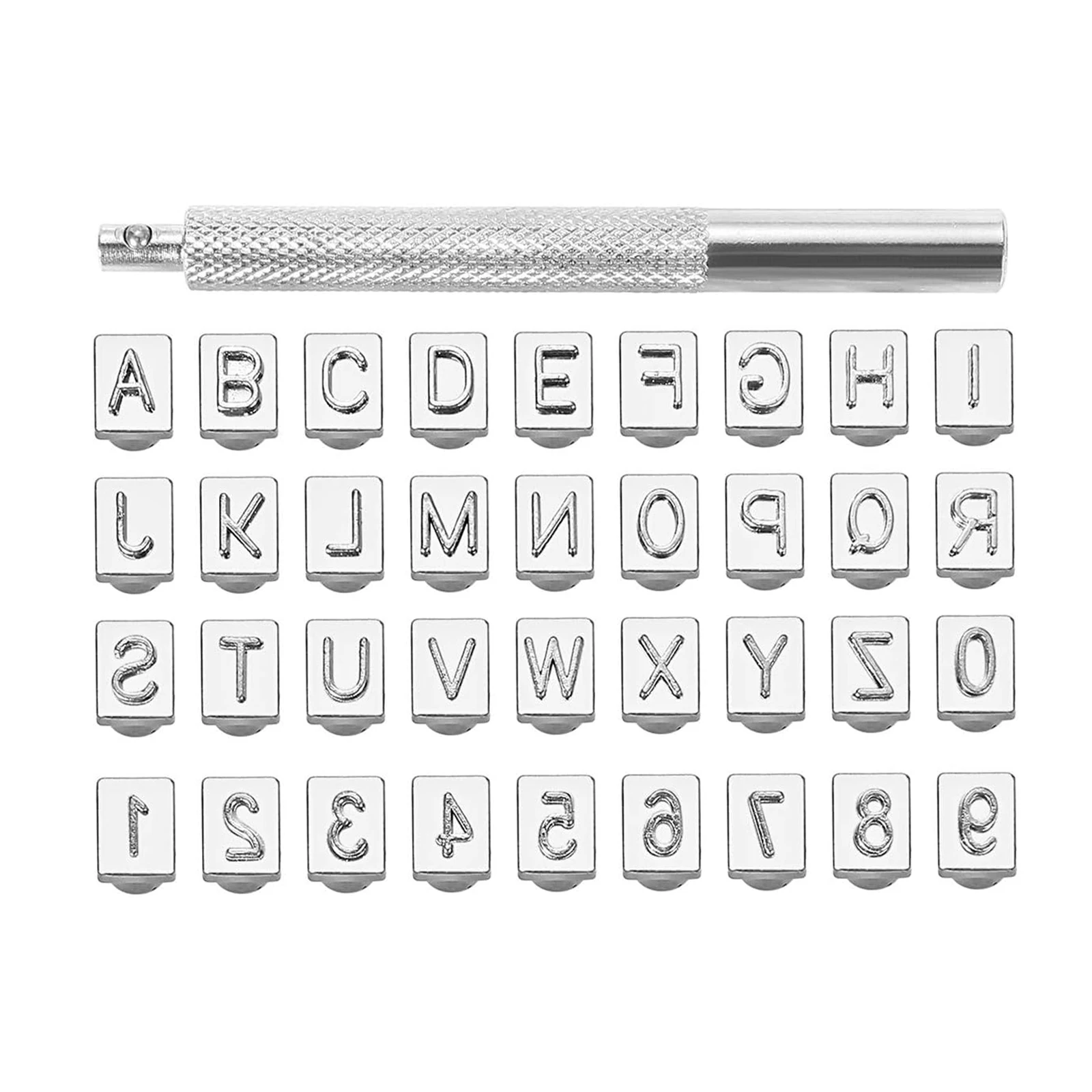 36pcs-Alphabet-Leather-Stamp-Tool-Kit-Letter-Number-Punch-Logo-DIY ...