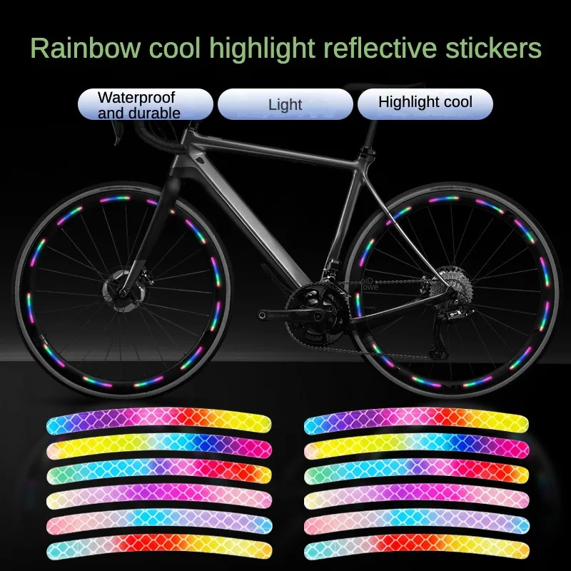 Bicycle-reflective-stickers-mountain-bike-luminous-stickers-motorcycle ...