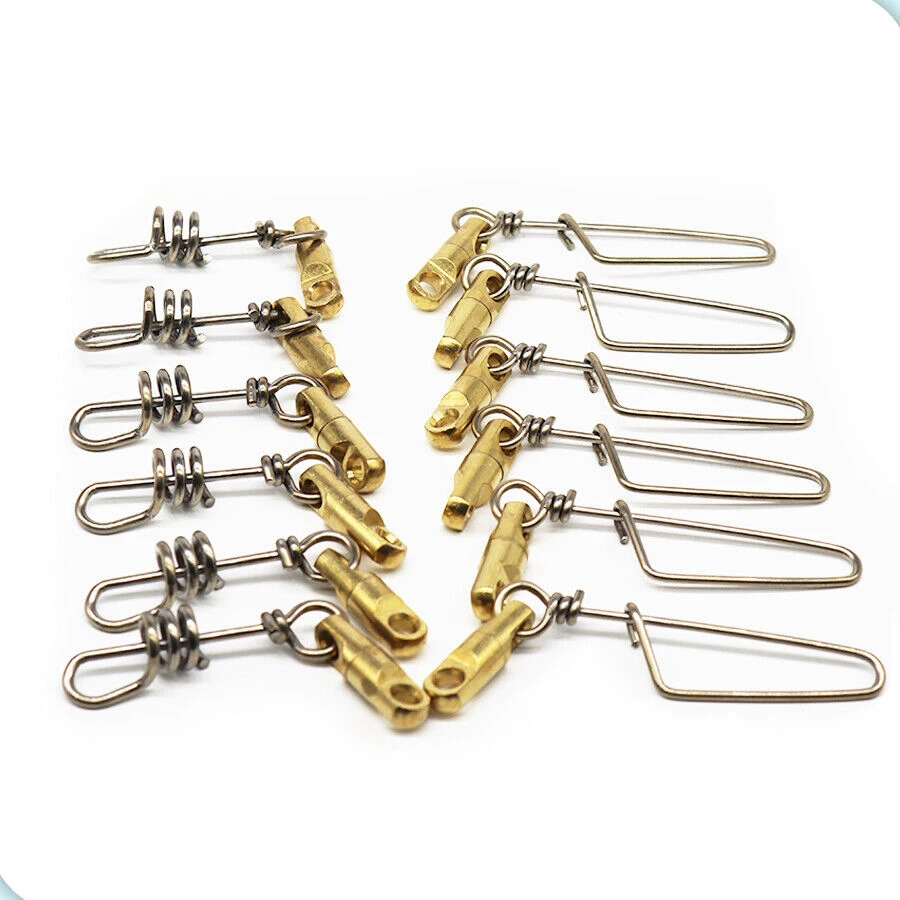 Heavy-Duty-Fishing-Snap-Connector-Longline-Clips-With-Swivel-Stainless ...