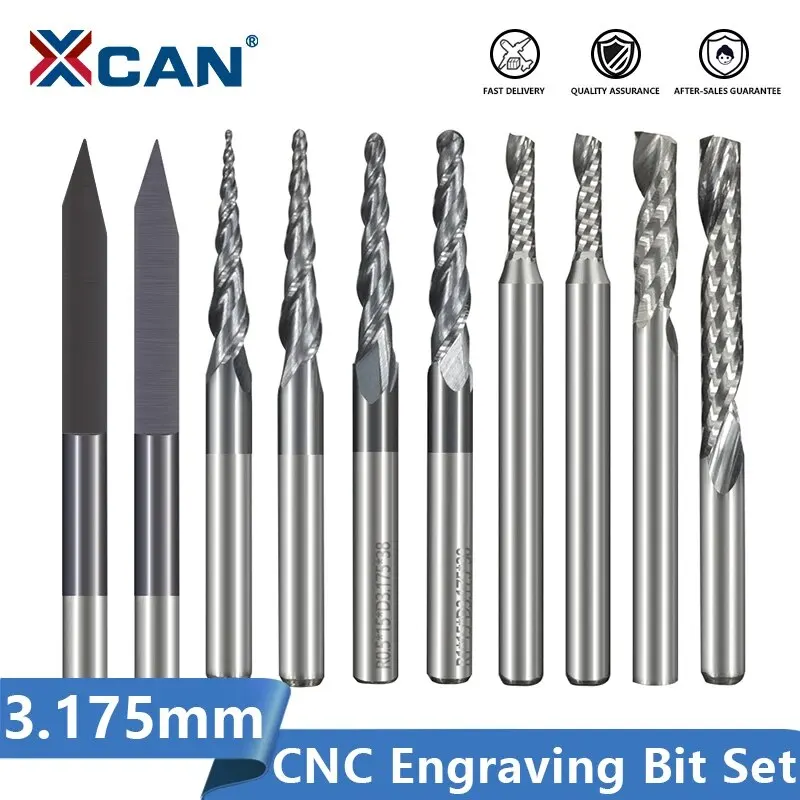 XCAN-CNC-Solid-Carbide-Engraving-Bits-Milling-Cutter-Woodwork-Set-3 ...
