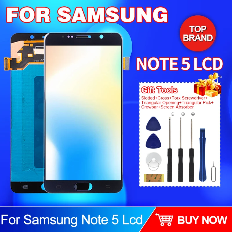 Venda quente Para Samsung Galaxy Note 5 Display N920 Lcd Touch Screen ...