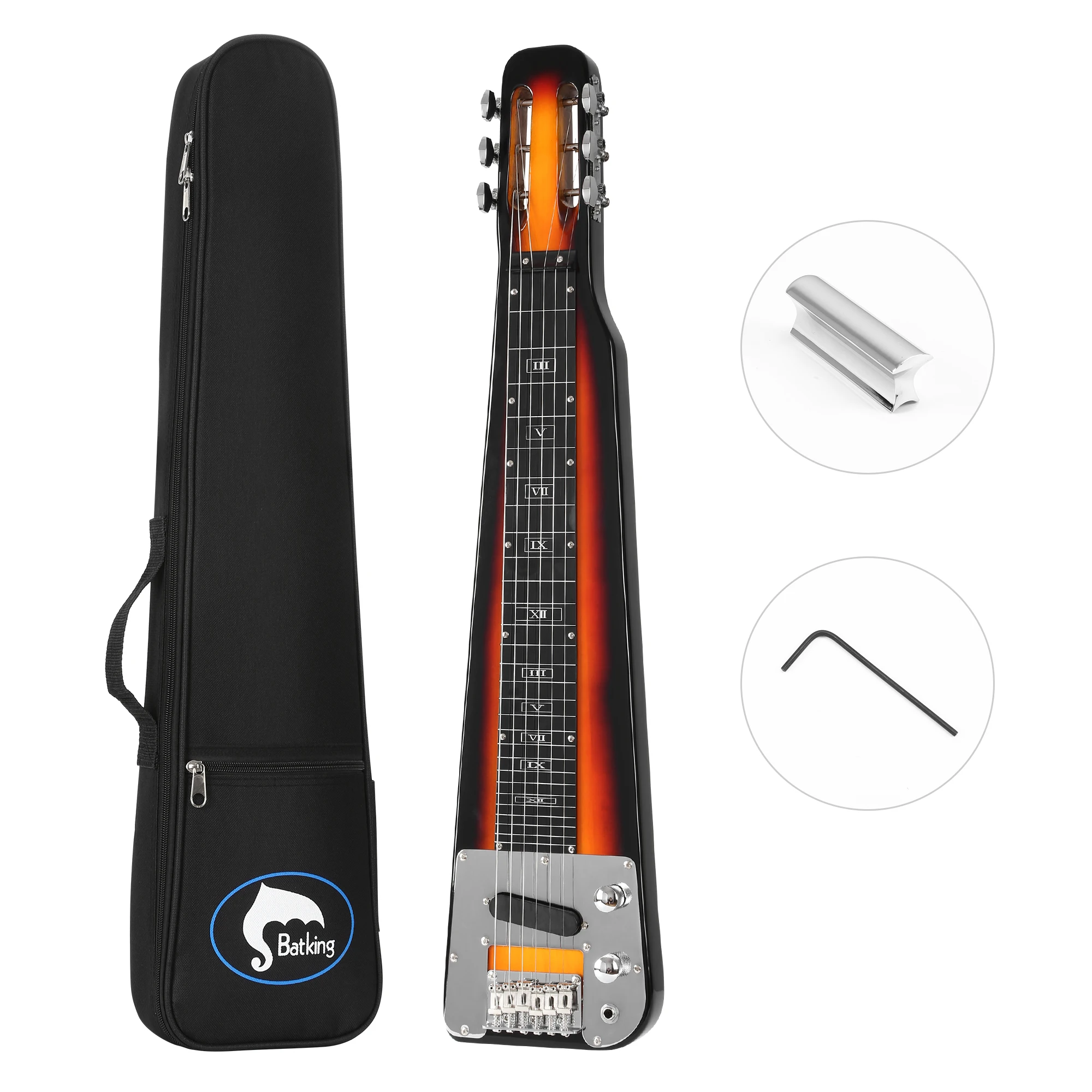 Lap-Steel-Guitar-Electric-Slide-Guitars-String-Slotted-Headstock-Steel ...
