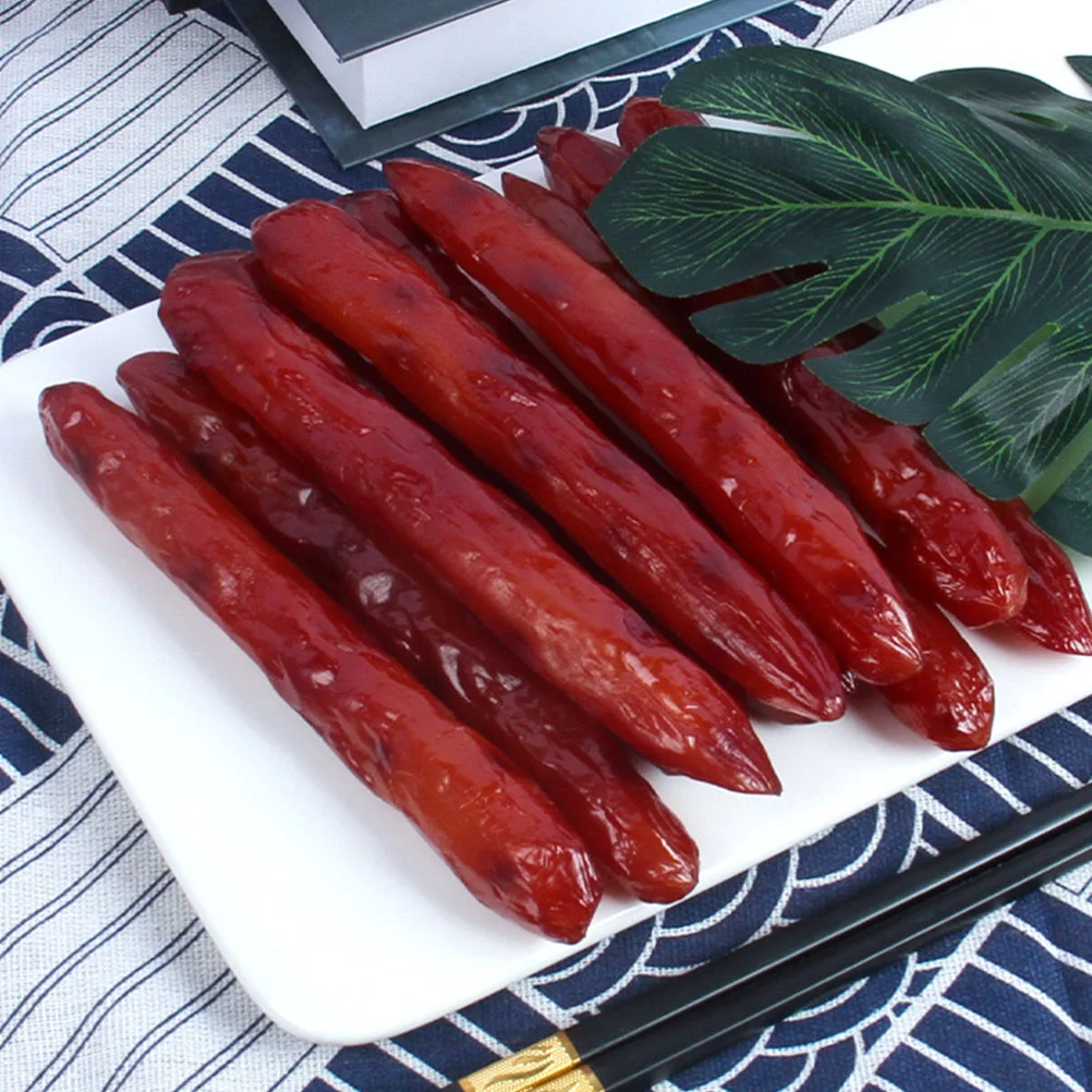 2Pcs Artificial Food Lifelike Realistic Sausage Food Model Kitchen Food ...