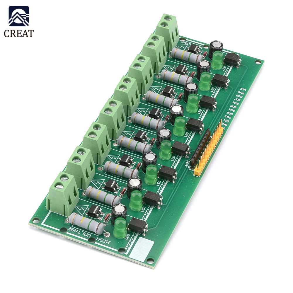 AC-220V-8-Channel-MCU-TTL-Level-8-Ch-Optocoupler-Isolation-Test-Board ...