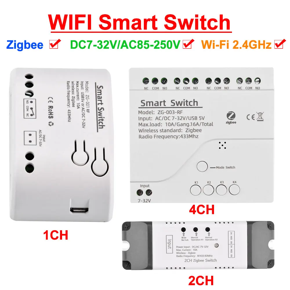 1CH-2CH-4CH-Smart-Switch-RF-Module-DC-7-32V-AC85-250V-WiFi-Remote ...