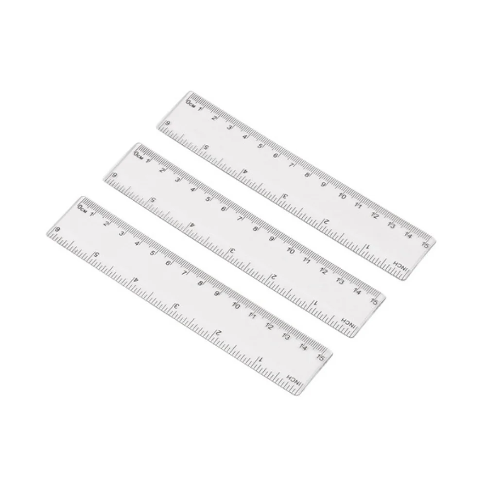 STONEGO-Transparent-Straight-Ruler-Plastic-Drawing-Rulers-for-Student ...