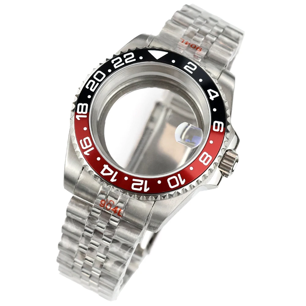 NH35 40mm Watch Case Jubilee Bracelet Stainless Steel Fit Seiko NH34 ...