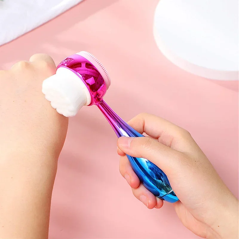 Face-Cleanser-Brush-2-in-1-For-Cleansing-Exfoliating-3D-Manual-Facial ...