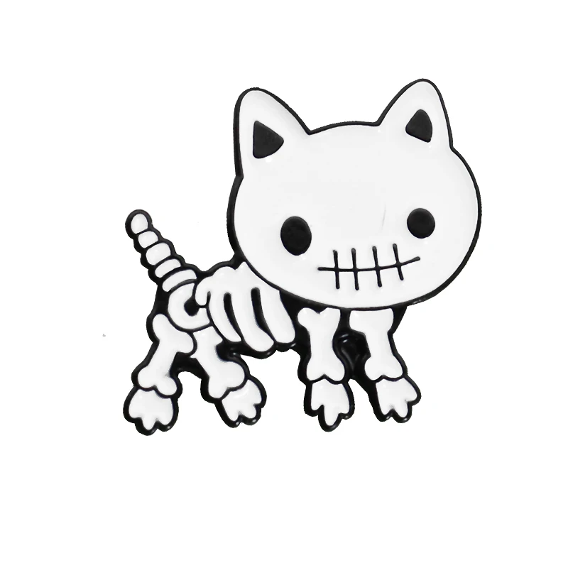 Skeleton Cat Drawing
