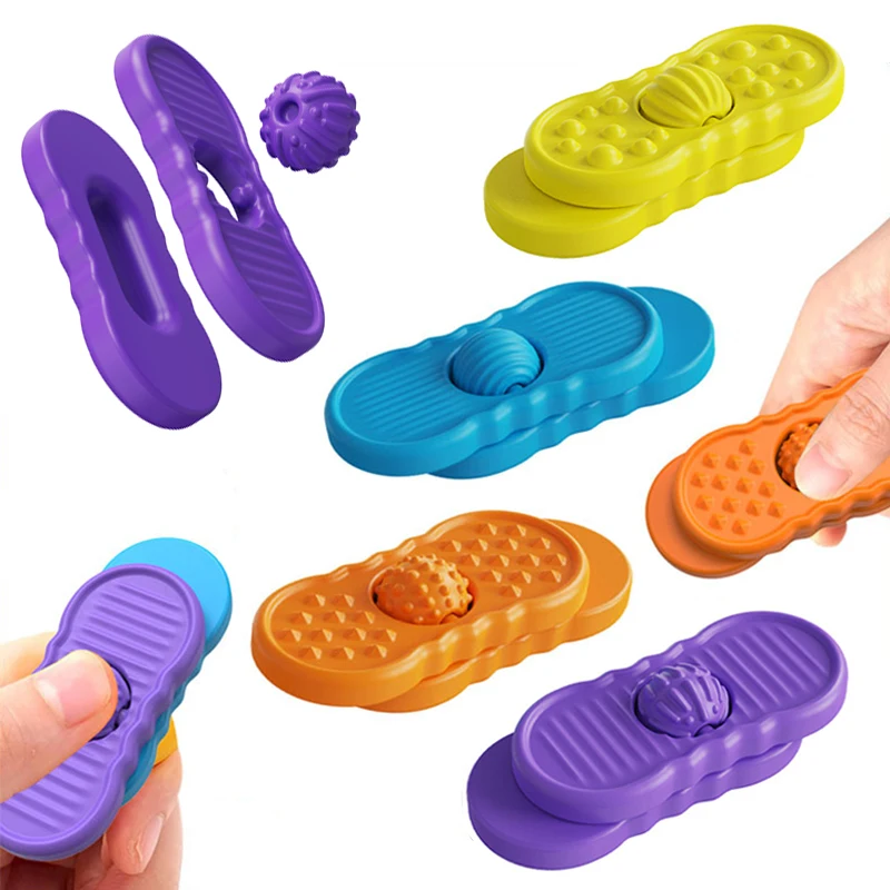Fidget Silicone Rubber Ball Slider Sensory Toys Anti-Anxiety Office ...
