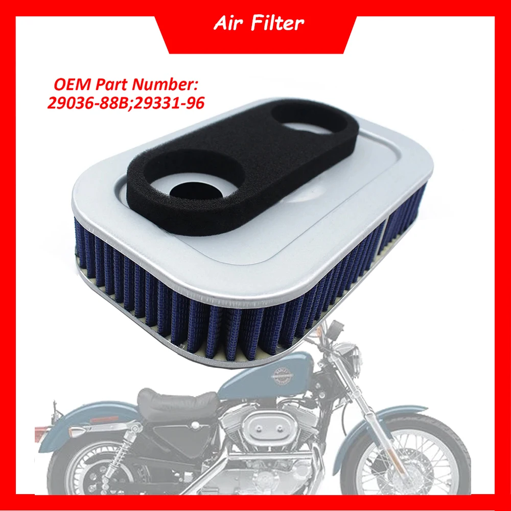 Motorcycle-Air-Filter-Cleaner-Element-Air-Intake-Filter-For-Harley ...