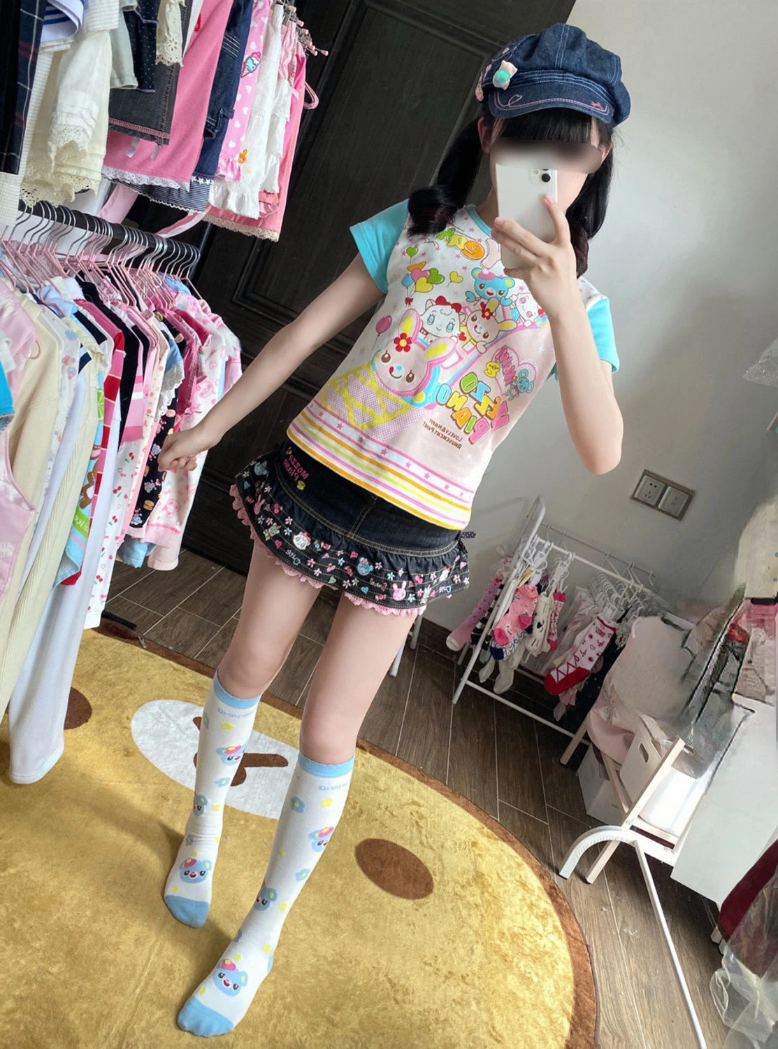 Mezzo Piano Print Top - Jojifuku Aesthetic ⋆ Kawaii Sale