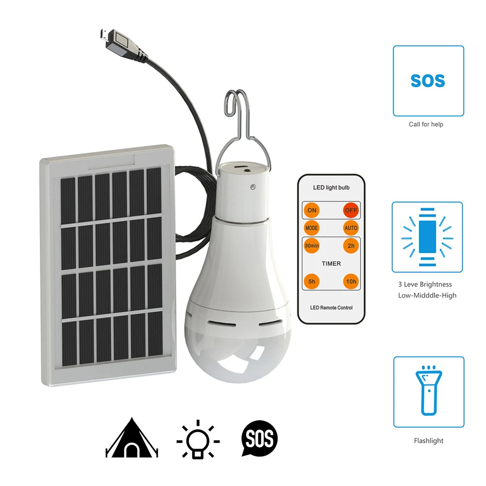 Cob Led Solar Powered Light Usb | Solar Powered Portable Lights ...