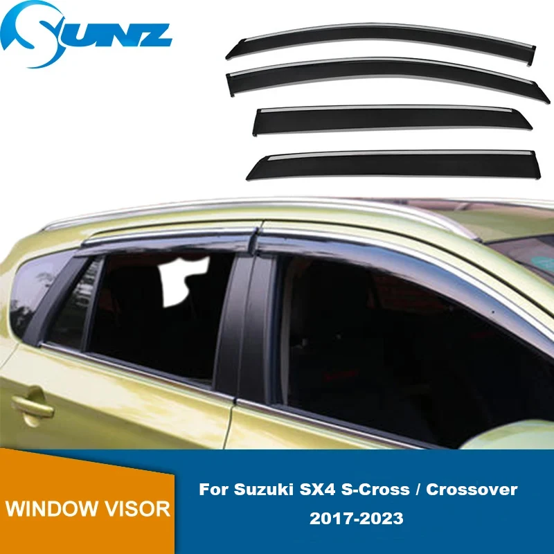 Side-Window-Deflectors-For-Suzuki-SX4-S-Cross-Crossover-2017-2018-2019 ...