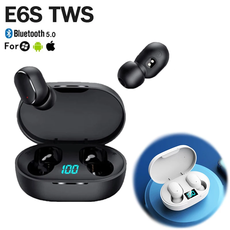 New-E6S-TWS-Wireless-Bluetooth-Headphone-With-Microphone-For-Apple ...
