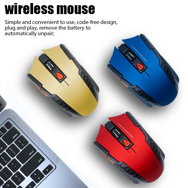 2-4G-6-Key-Wireless-Mouse-Game-Mouse-1600DPI-USB-Receiver-Gaming-Mouse ...