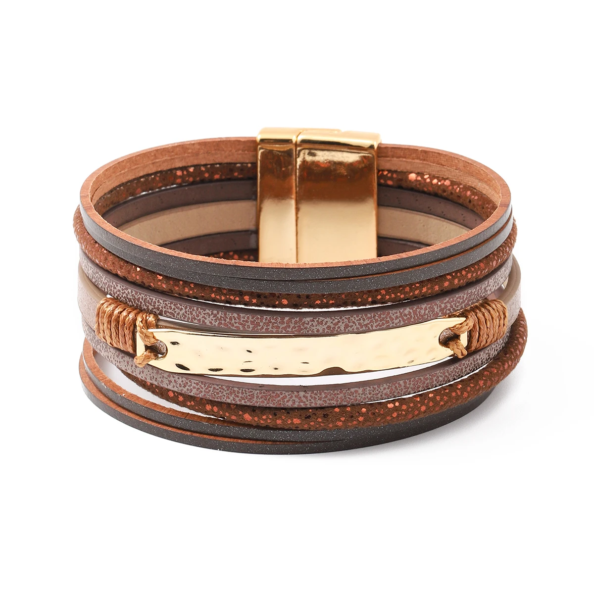 Classic-Multi-Layer-Leather-Cuff-Bracelet-for-Women-Jewelry-UP-Leather ...