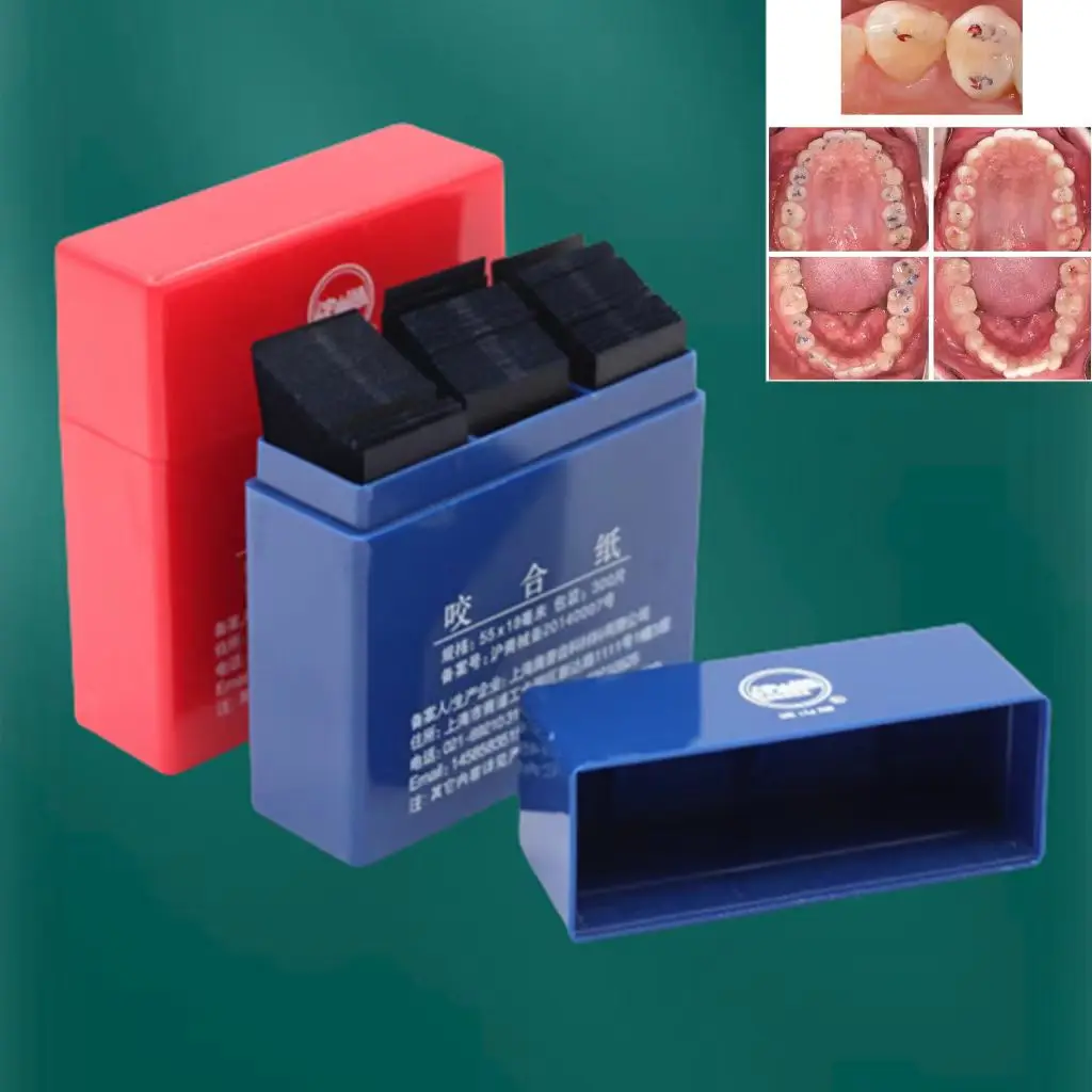 300-Sheets-Dental-Articulating-Paper-Dentista-Blue-Red-Double-sided ...