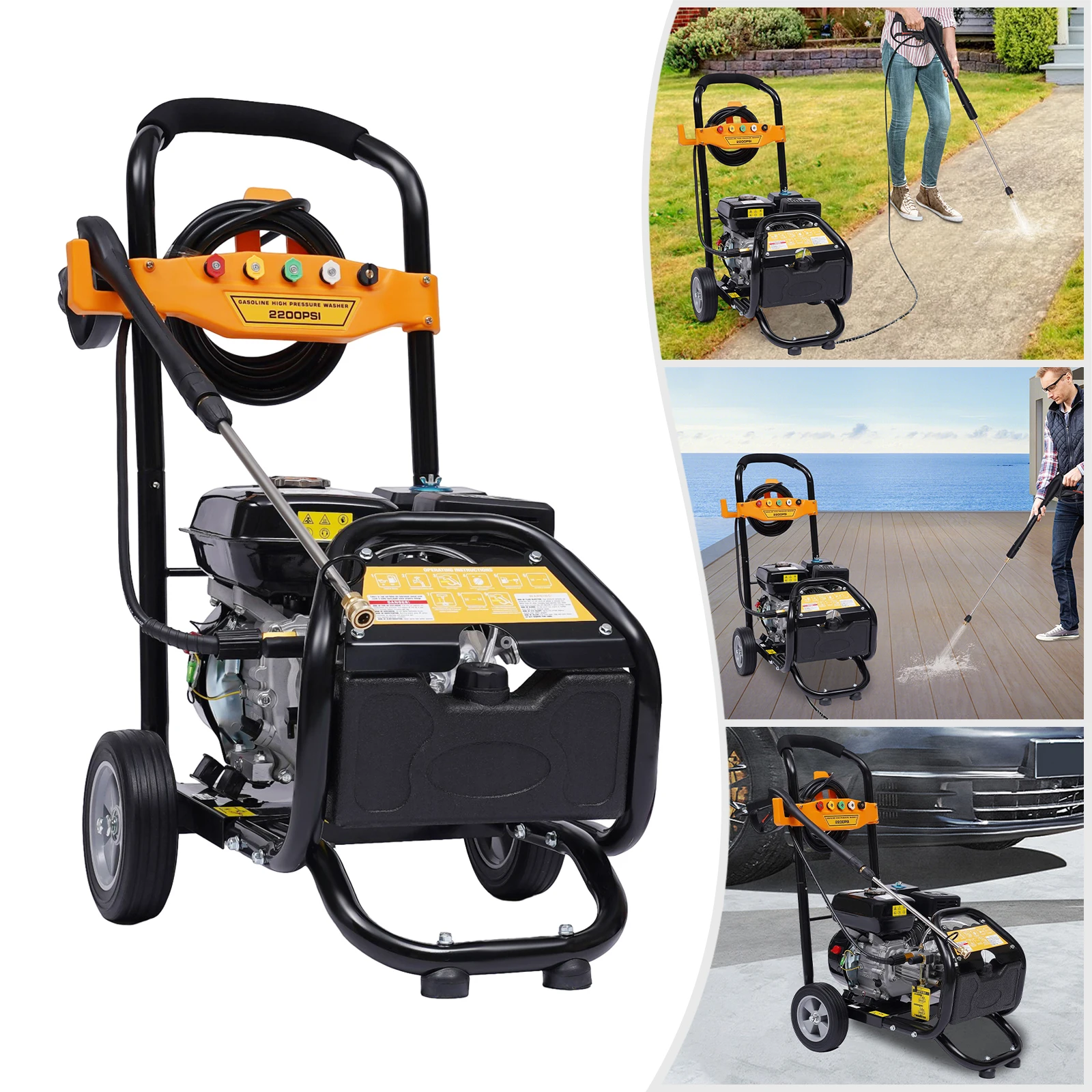High-pressure-gasoline-washing-machine-7-5HP-Petrol-Pressure-Washer ...