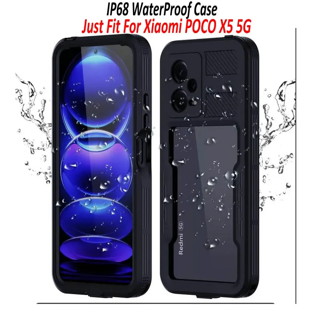 IP68 WaterProof Case For Xiaomi POCO X5 5G 22111317PG 6.67INCH Diving ...