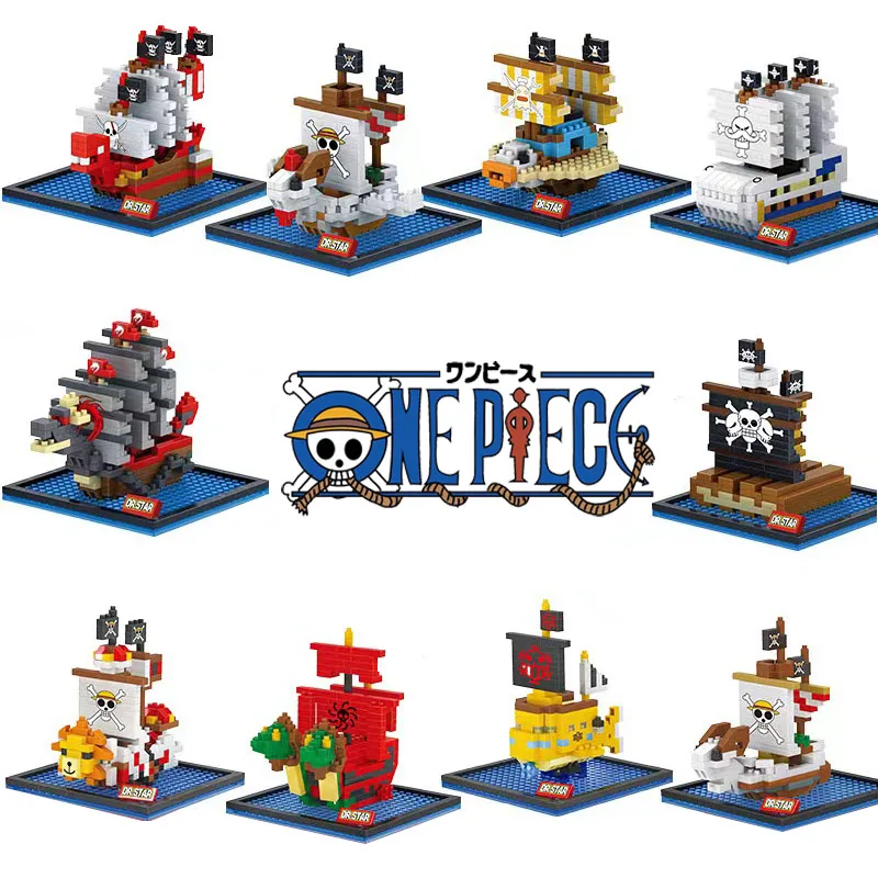 12-style-One-Piece-Pirate-Ship-Series-Building-Blocks-Bricks-Anime ...