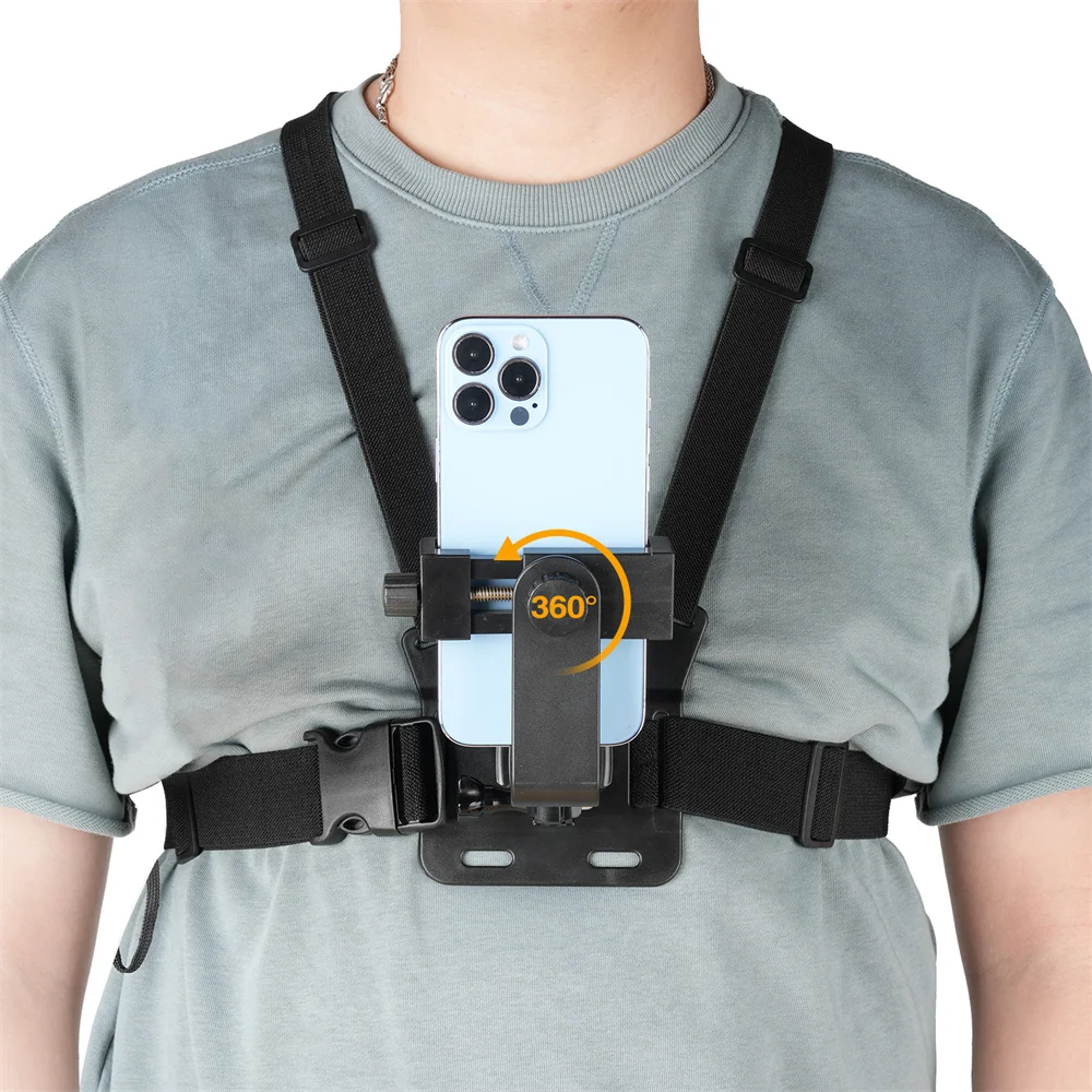 Mobile-Phone-Chest-Mount-Laptop-Harness-Phone-Holder-Strap-Clip-POV-for ...