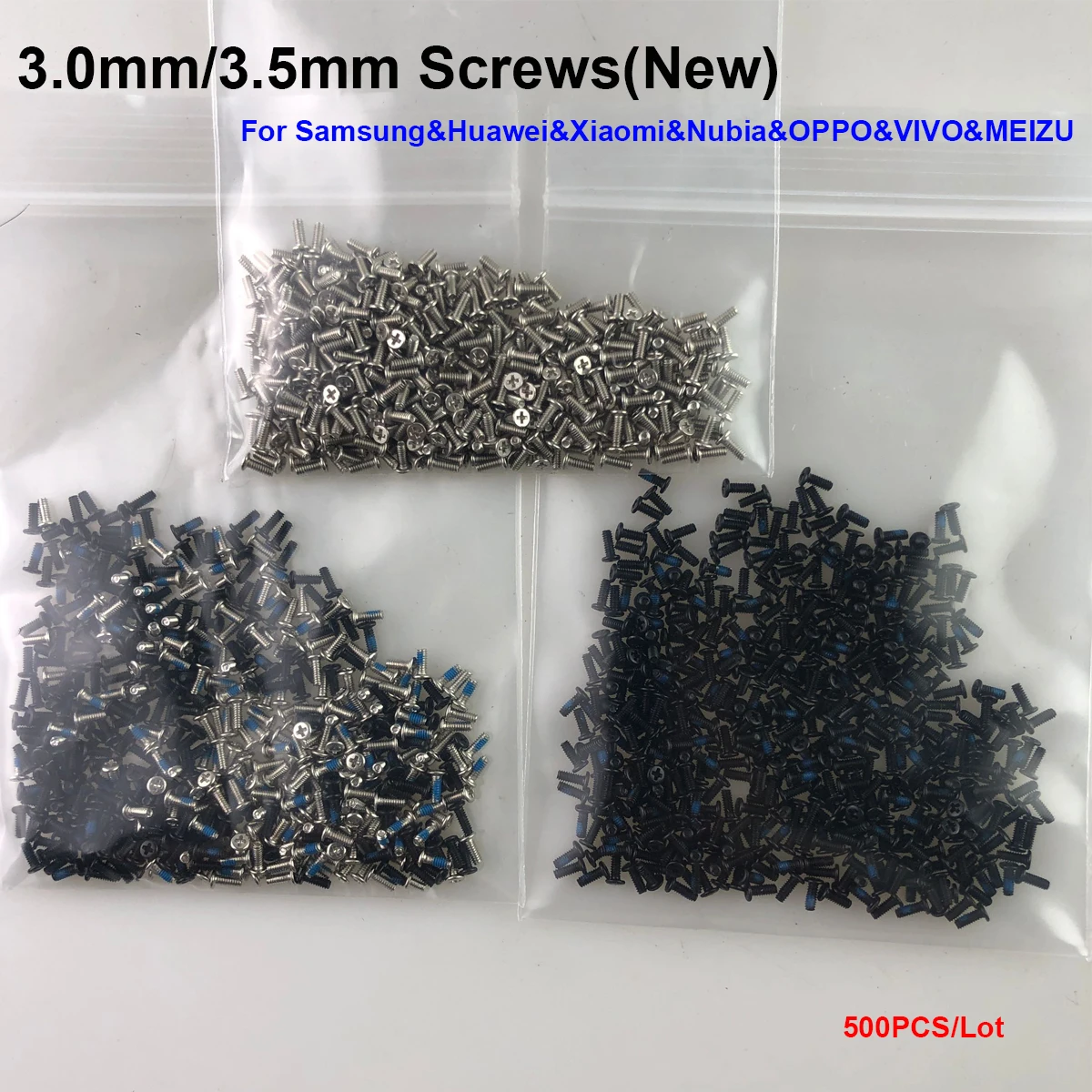 500Pcs-New-3-0mm-3-5mm-Screws-on-for-Samsung-Galaxy-S-A-Series-Huawei ...