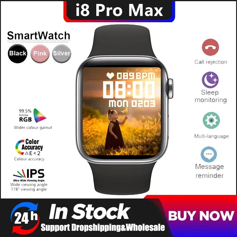 I8-Pro-Max-rel-gio-inteligente-para-homens-e-mulheres-atender-chamada ...