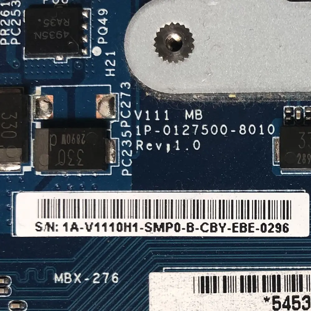Sony V111 MBX-276 Laptop motherboard 1P-0127500-8010 A1924477A ...