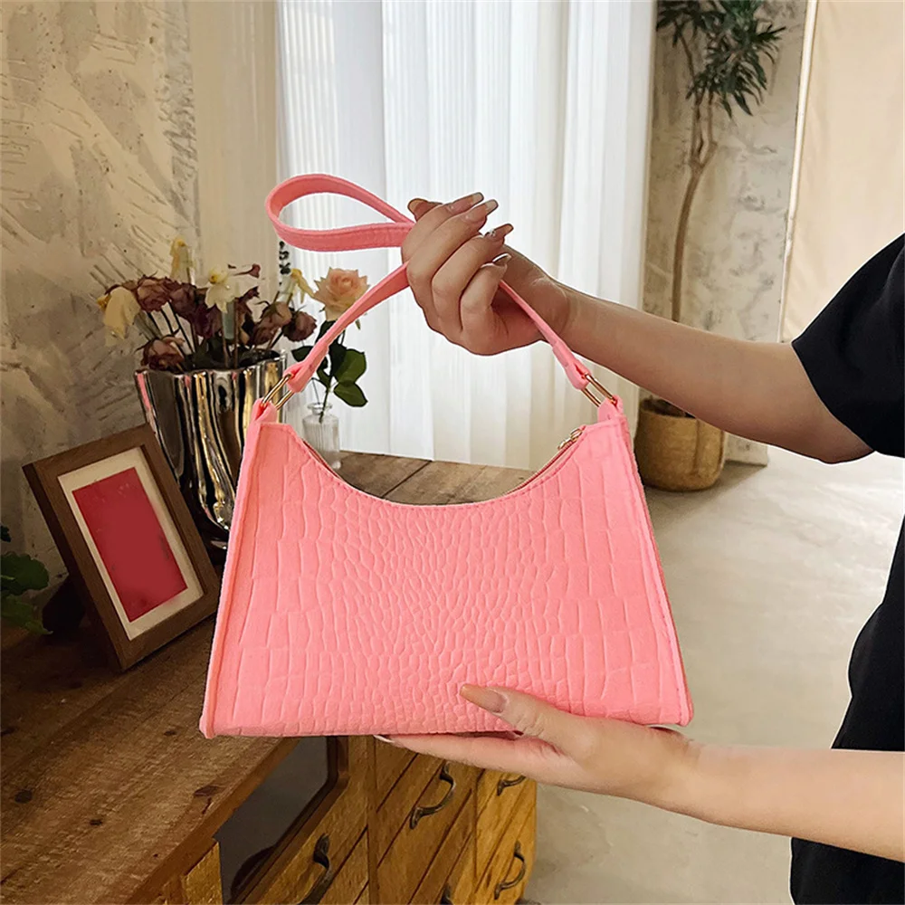 Fashion-Felt-Shoulder-Bag-Underarm-Bag-Design-Advanced-Texture-Armpit ...