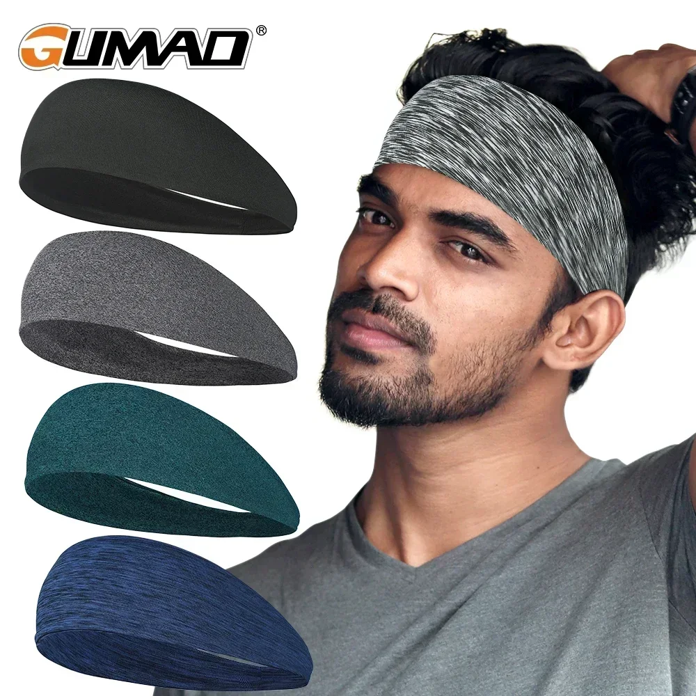 Esportes bandana correndo fitness sweatband elástico absorvente suor ...