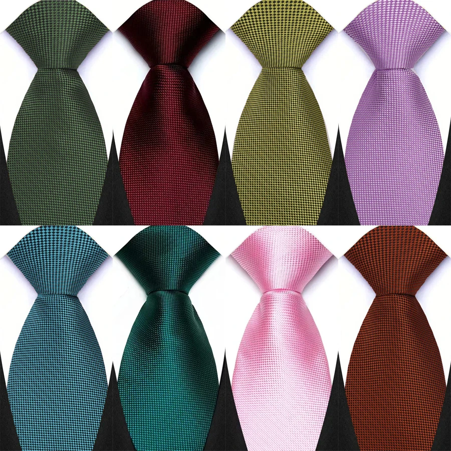 Corbatas de lujo para hombre, corbatas de 8CM, amarillo, morado, rojo ...