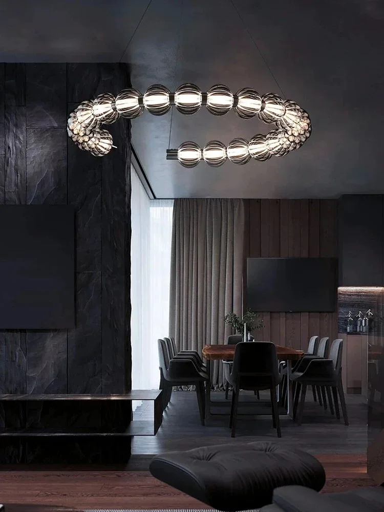 New-Italian-style-designer-living-room-pendant-lamp-art-bedroom-glass ...