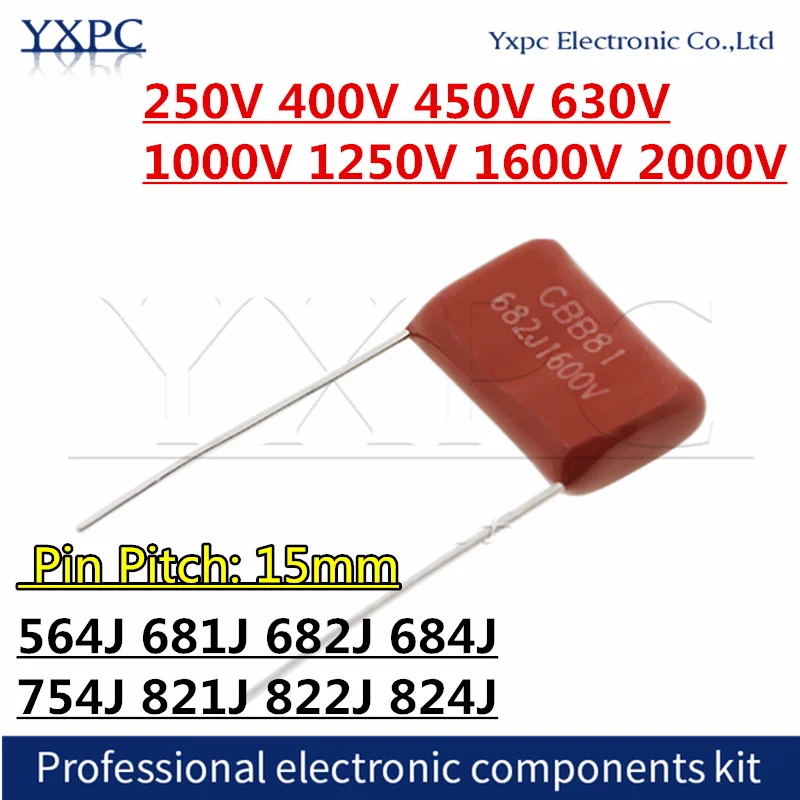 10pcs-250V-400V-450V-630V-1000V-1250V-1600V-2000V-CBB-Polypropylene ...