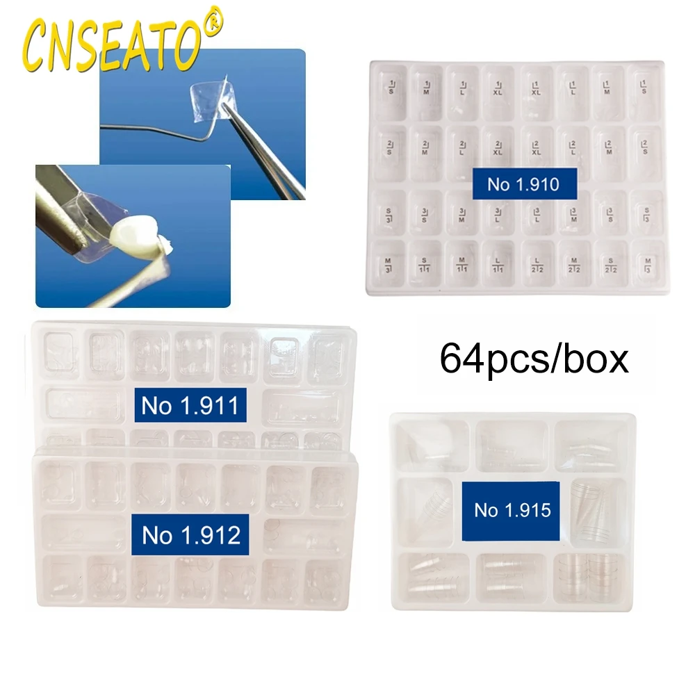 64Pc-Dental-Transparent-Crowns-Adult-Anterior-Posterior-Teeth-Whitening ...