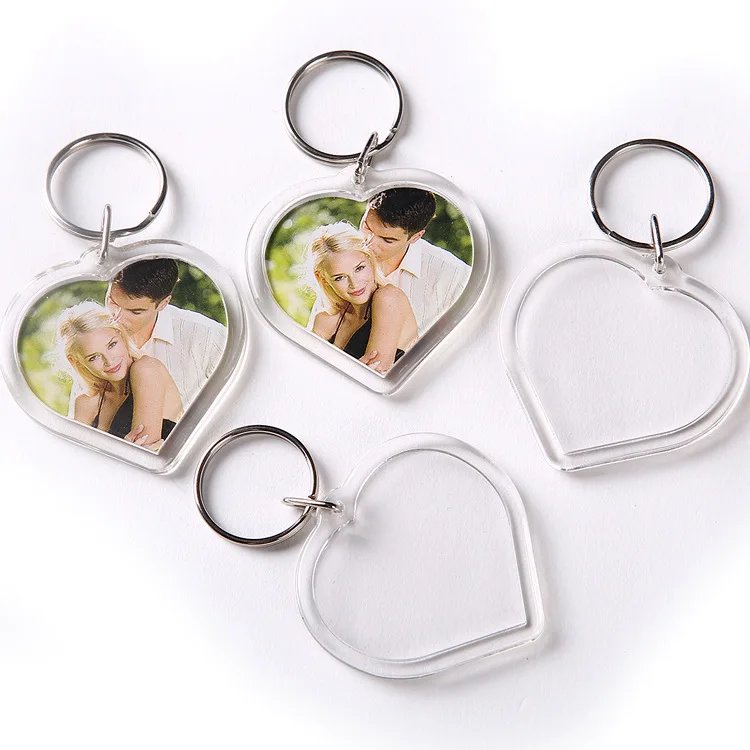 Clear Blank Acrylic Photo Keyring Insert | Acrylic Key Chains Photo ...