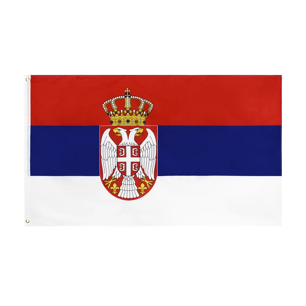 Serbia Polyester Standard Flag Pride Peace Flags Republic Of Serbia ...