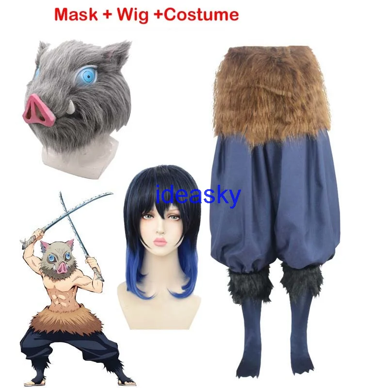 Anime-Cosplay-Kimetsu-No-Yaiba-Hashibira-Inosuke-Cosplay-Outfit-Pants ...