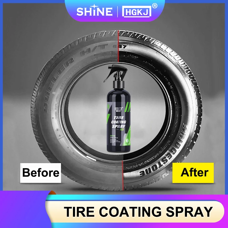 Tire Shine Coatings Long Lasting Tyre High Gloss Easy Application Non ...