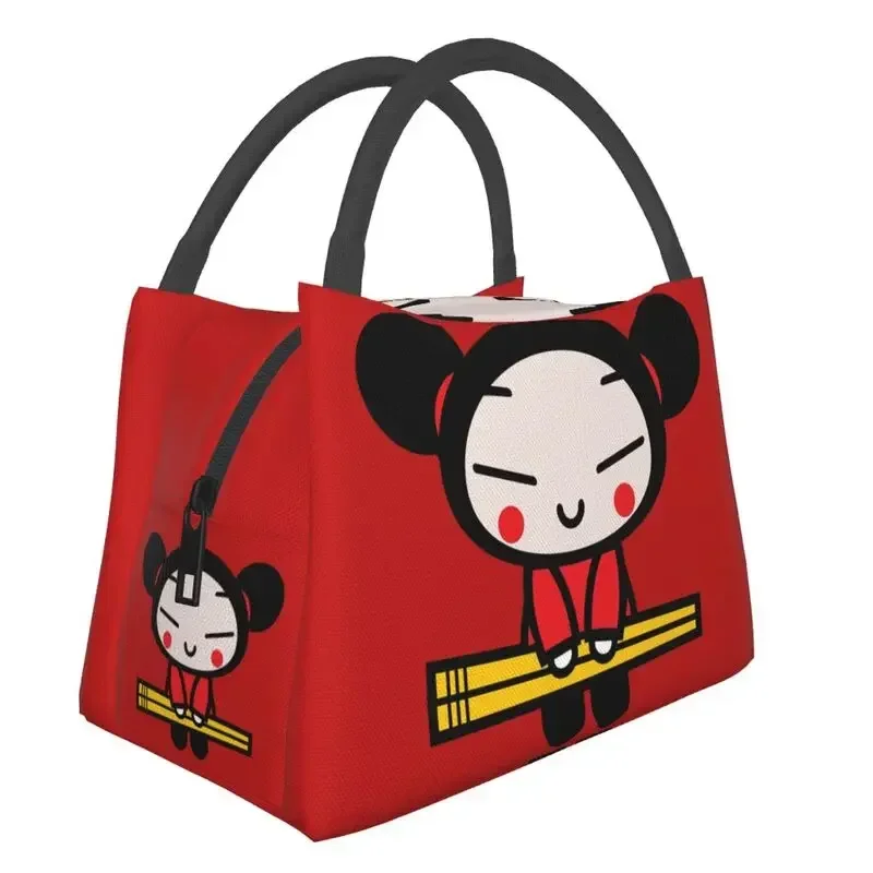 Custom-Pucca-With-Chopsticks-Lunch-Bags-Men-Women-Cooler-Thermal ...
