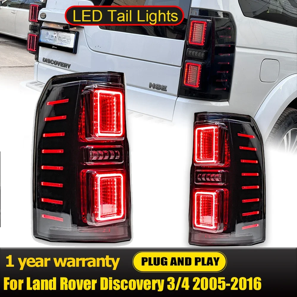 Car Tail Lights For Land Rover Discovery 3/4 2005-2016 LED Auto Tail ...