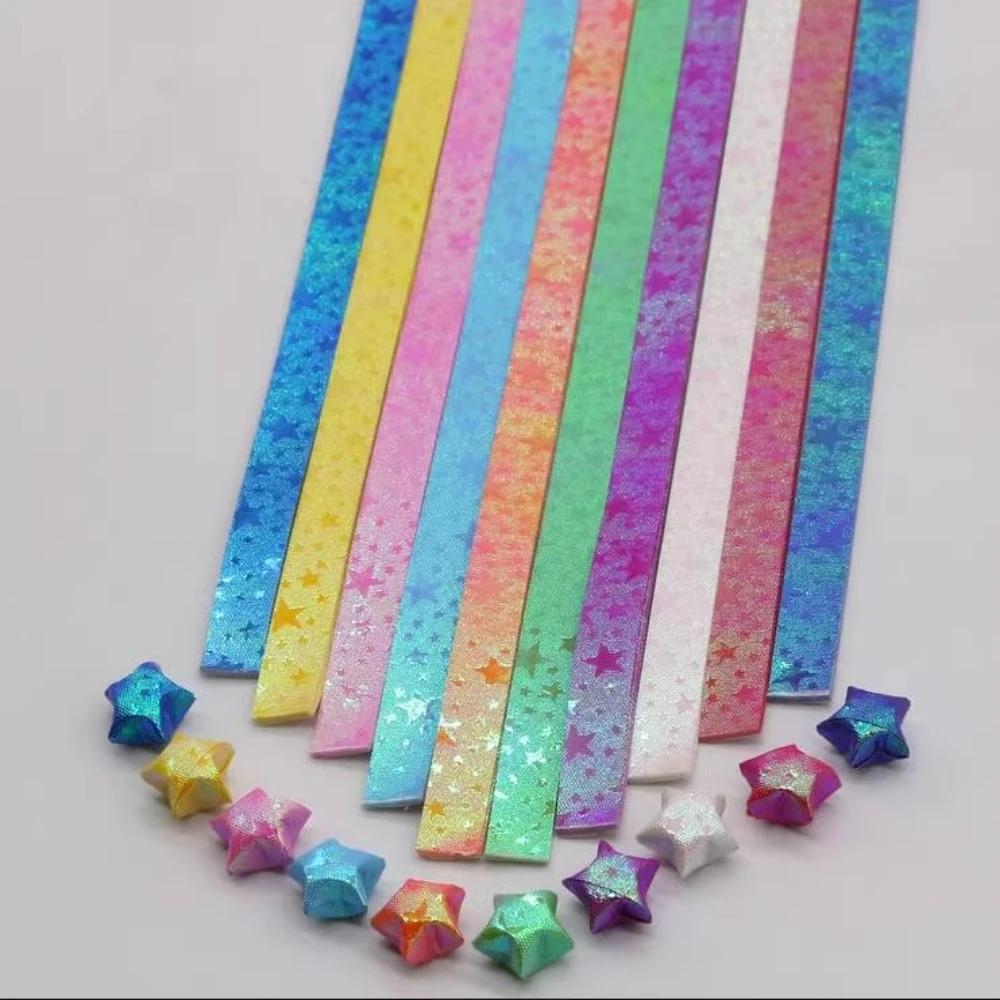 Sheets-Origami-Stars-Paper-Strips-Double-Sided-Lucky-Colorful-Star ...
