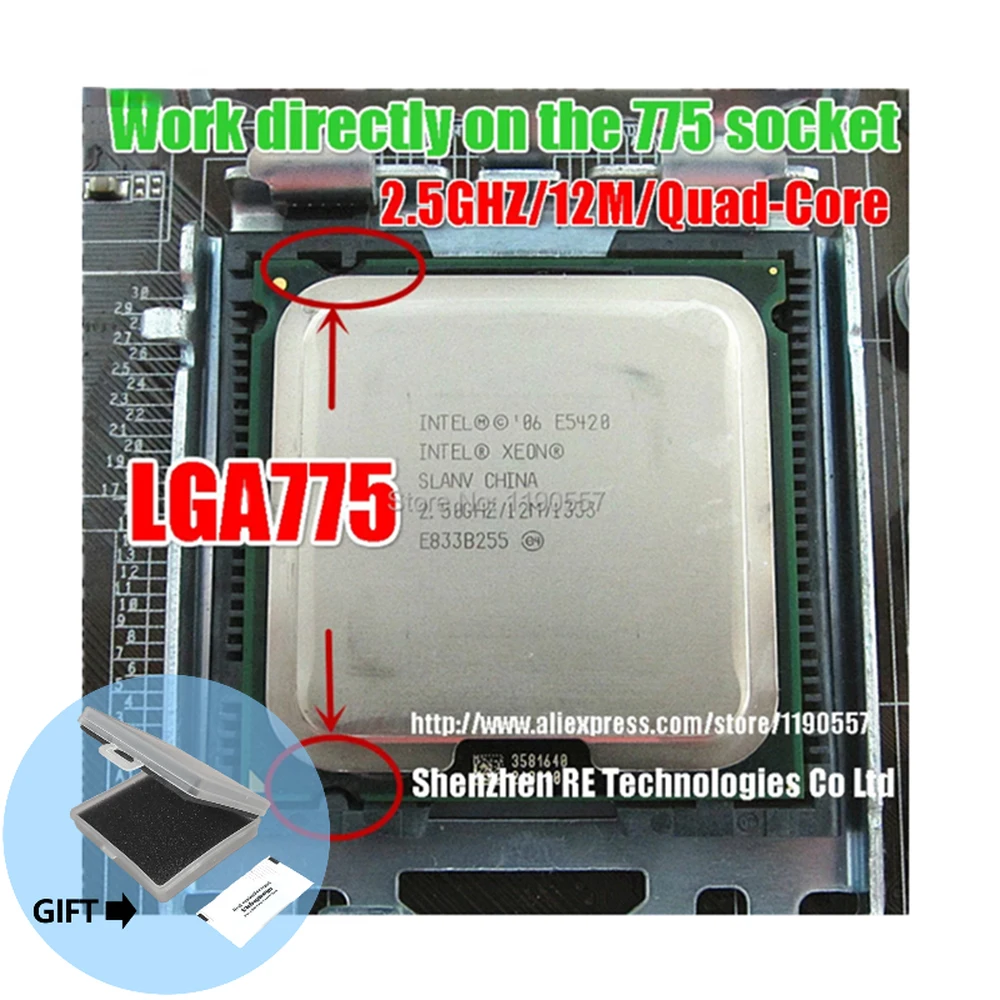 Intel-xeon-e5420-cpu-2-5ghz-12m-1333mhz-80w-processador-de-trabalho-em ...