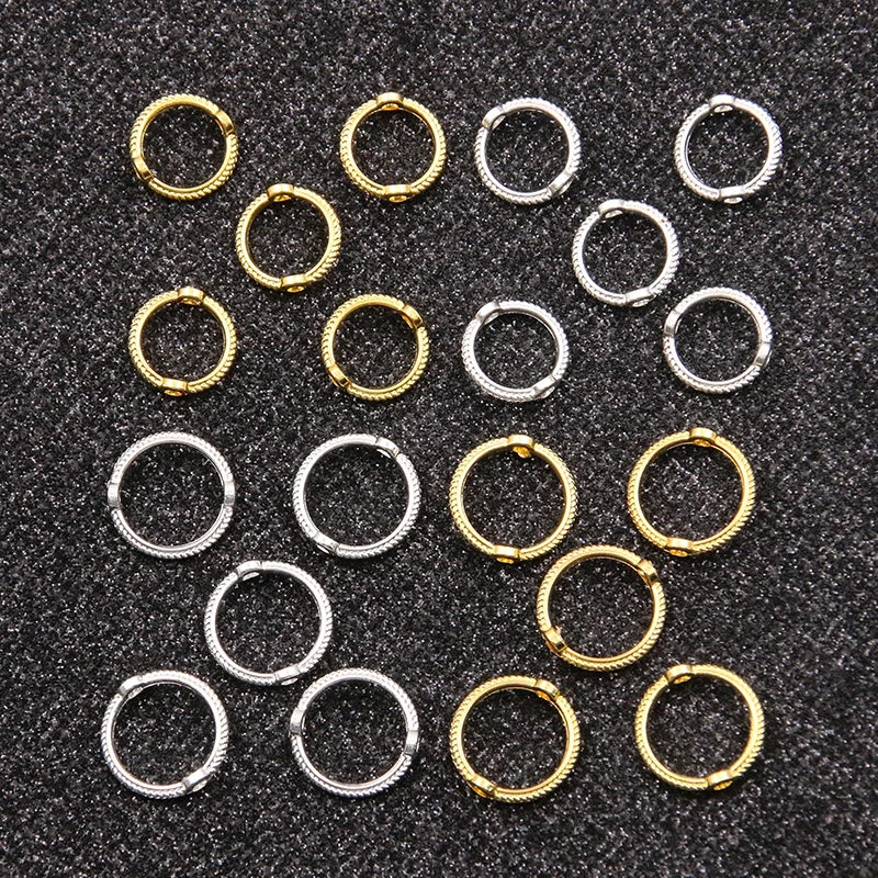 60PCS-2-Size-New-Product-Two-Color-Round-Circles-Charms-Hollow ...