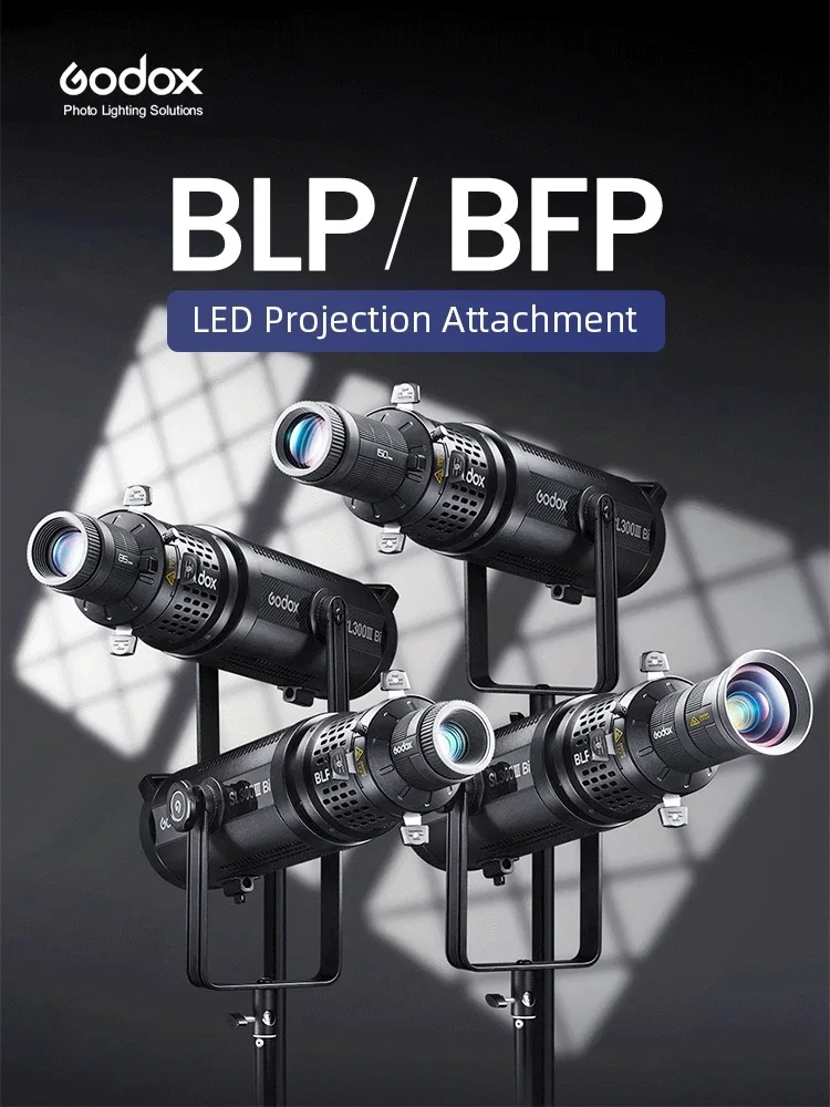 Godox-BLP-BFP-LED-Projection-Attachment-Photography-Light-Condenser-Bowens-Mount-Art-Special ...