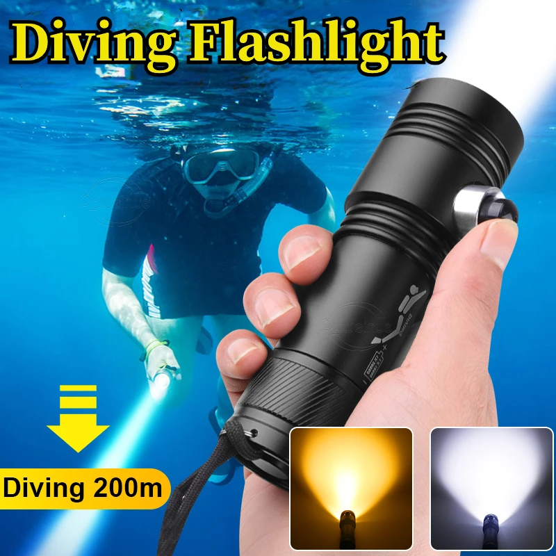 Super-Powerful-Dual-Wick-Diving-Flashlight-Profession-XHP50-Diving ...