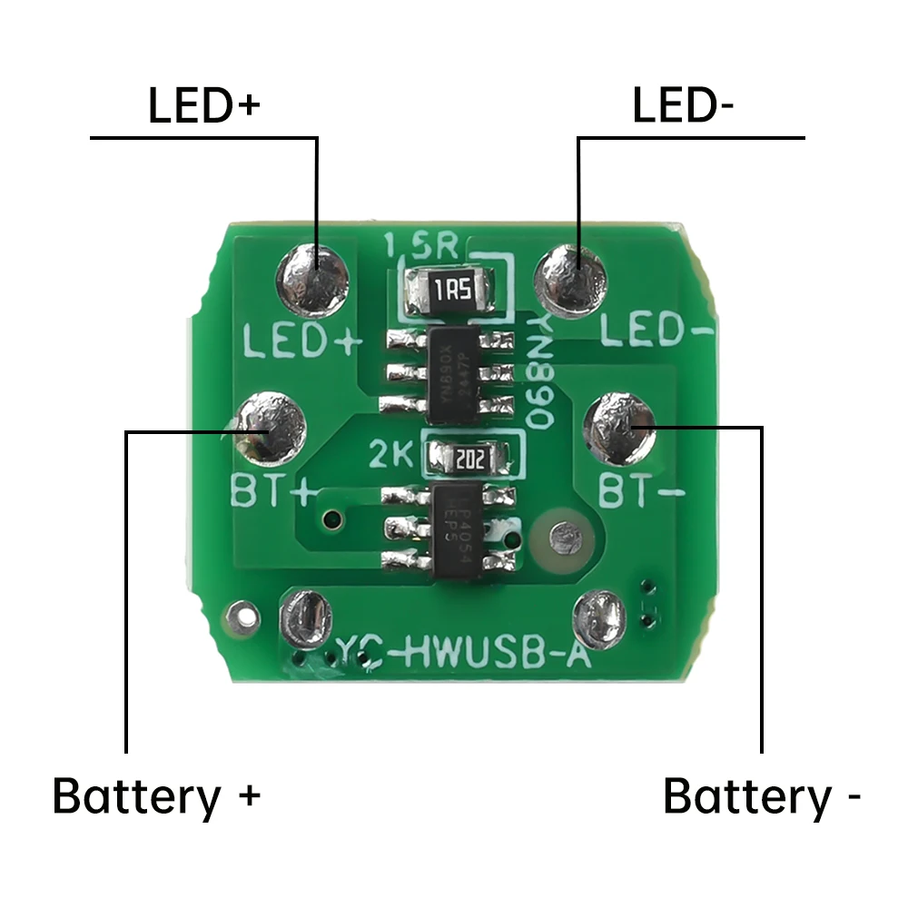 Flashlight Driver Board DIY Circuit Board Three Speed One Speed Type-c ...