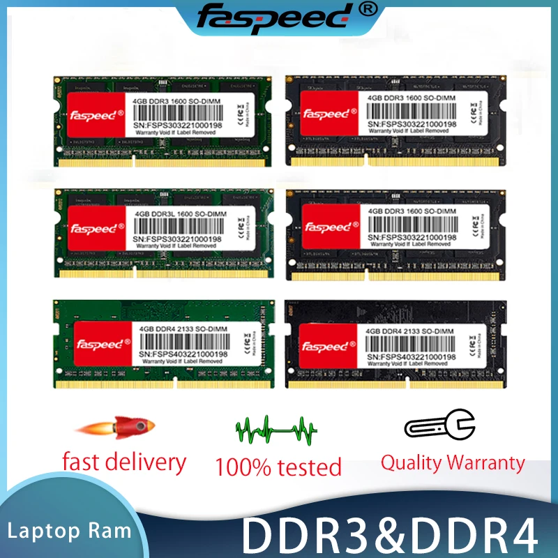 Faspeed Ddr3 Ddr3l Ddr4 Ram 4gb 8gb 16gb 1333 1600 2400 2666 3200mhz Laptop Computer Memory ...