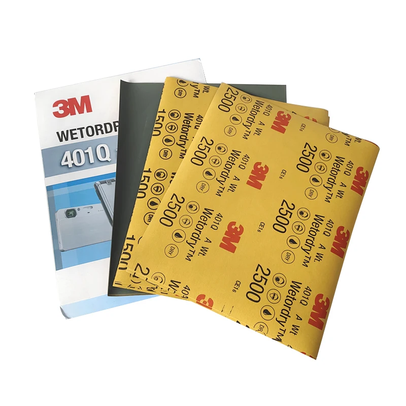 3M-401Q-Beleza-Lixa-2500-Grit-Finamente-Polido-Carro-Pintura-Superf-cie ...